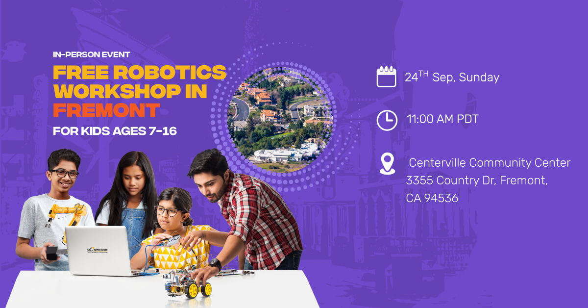 [In-person] Free Robotics Workshop for Kids (6-15 Years)