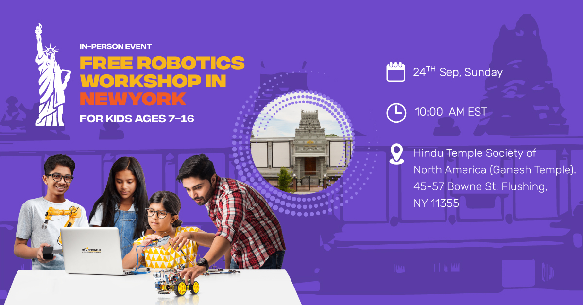 [In-person] Free Robotics Workshop for Kids (6-15 Years)